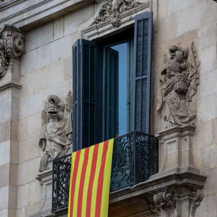 Flags you see in Barcelona